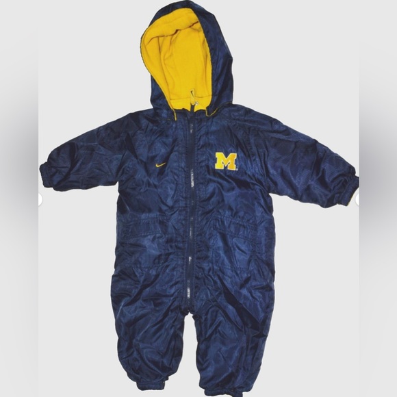 Nike | One Pieces | Michigan Nike Team Baby 24 Month Blue Yellow ...